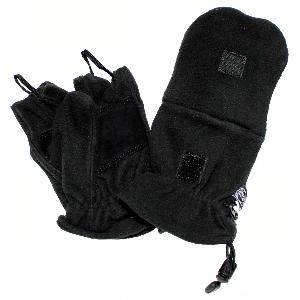 Manusi Fleece cu Acoperire Degete, negre